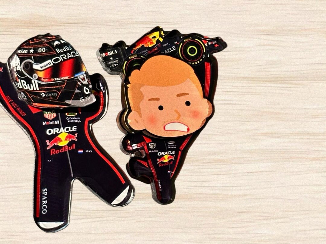 Max Verstappen Keychain & Magnet, Red Bull F1 Gift, 3x Champion ...