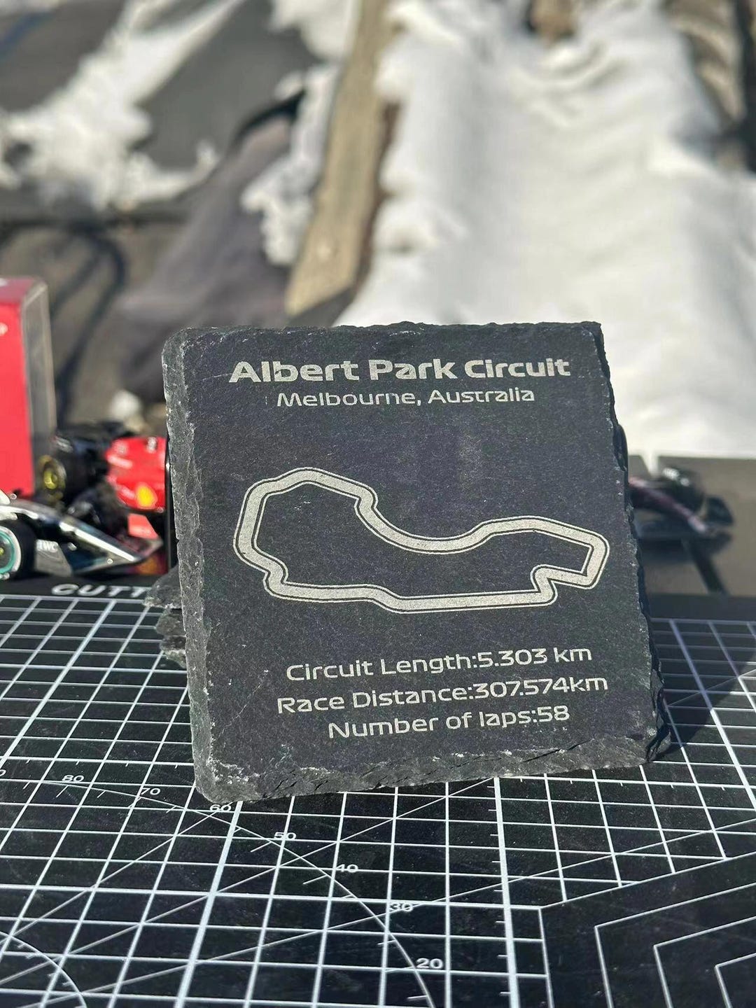 Race Track Slate Coaster Square: Formula 1 Moto GP Car Motorcycle ...