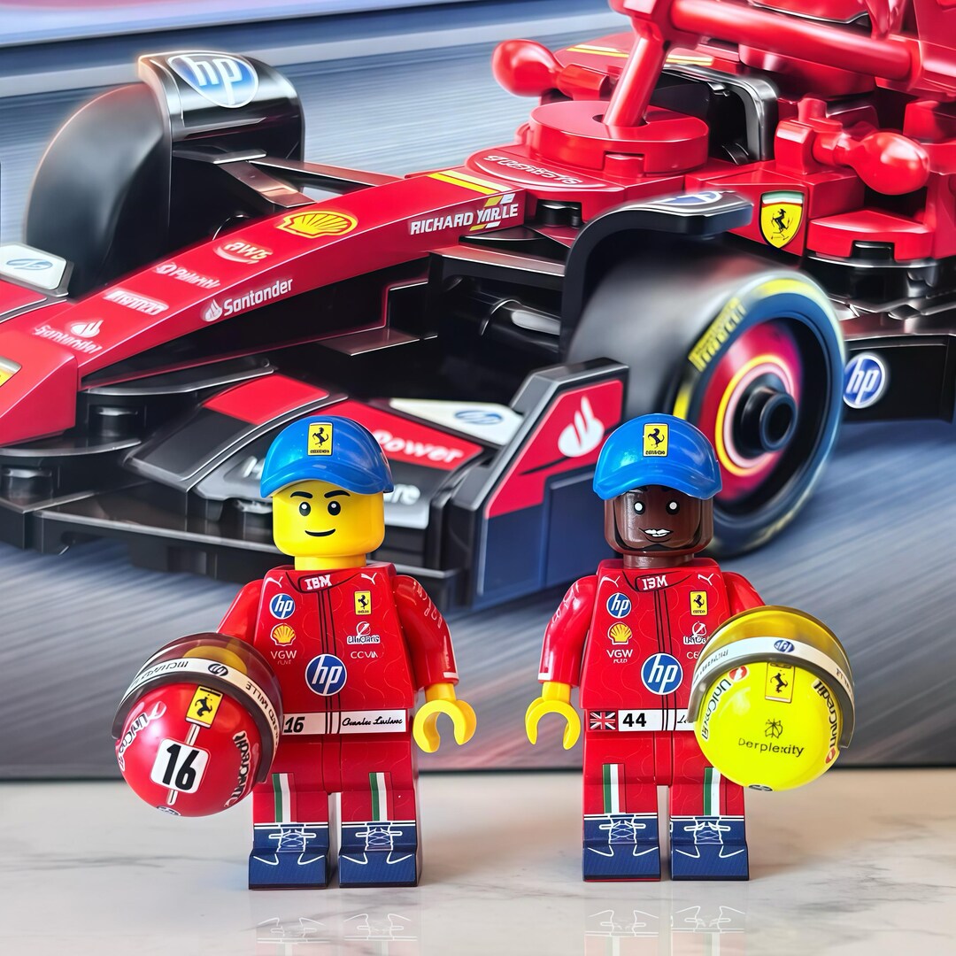 F1 Driver Minifig Set: Leclerc & Hamilton 2025 Season Monza - Etsy