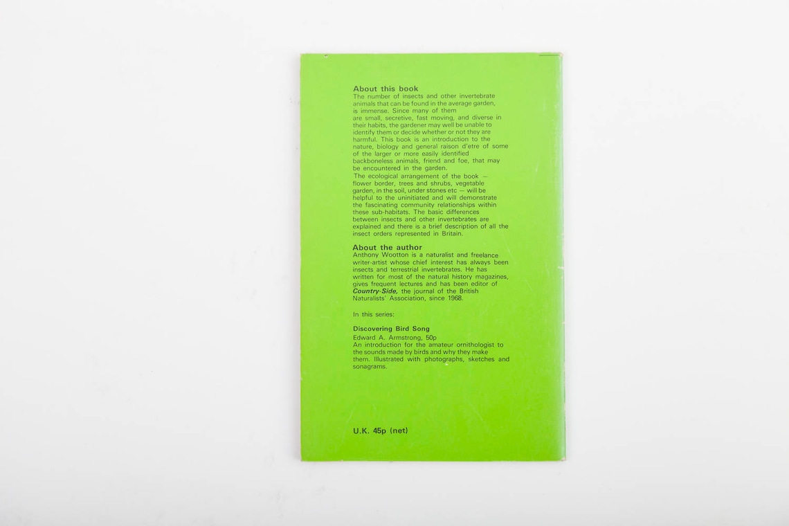 Discovering Garden Insects and Other Invertebrates by Anthony Wootton ...