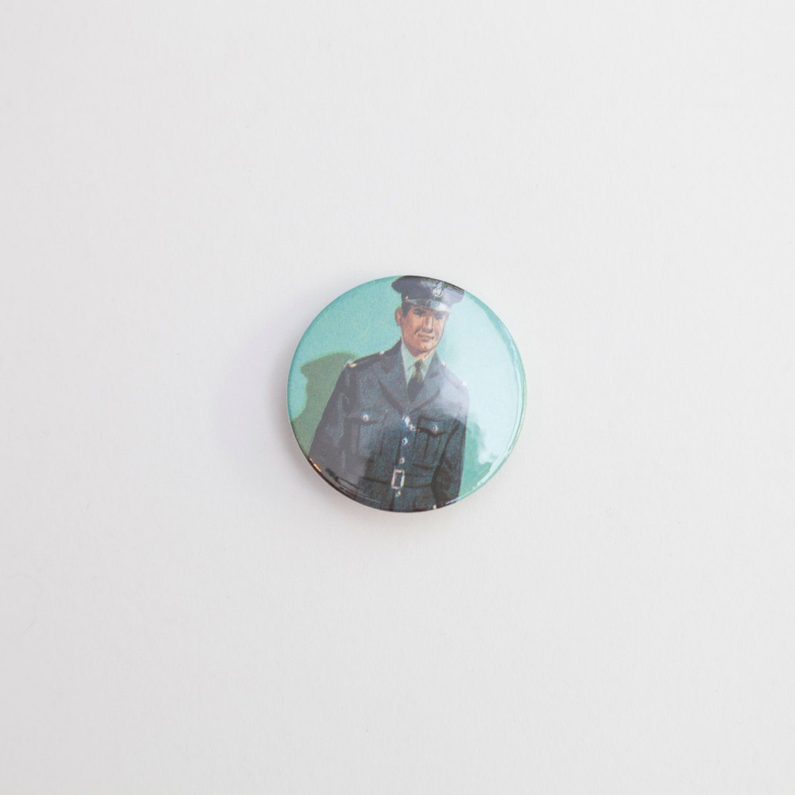 Police Officer A Badge / Pinback Button Made From a Vintage Ladybird ...