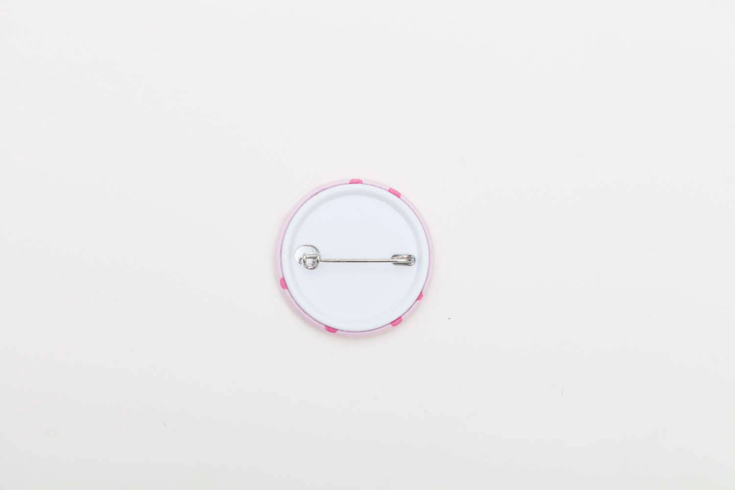 Pink Polka Dots A Badge / Pinback Button Made From Vintage - Etsy