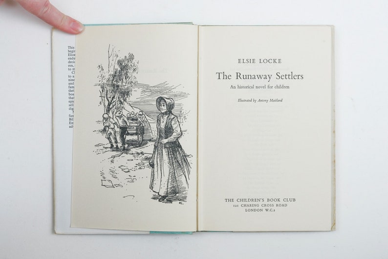 The Runaway Settlers by Elsie Locke Vintage Children's - Etsy
