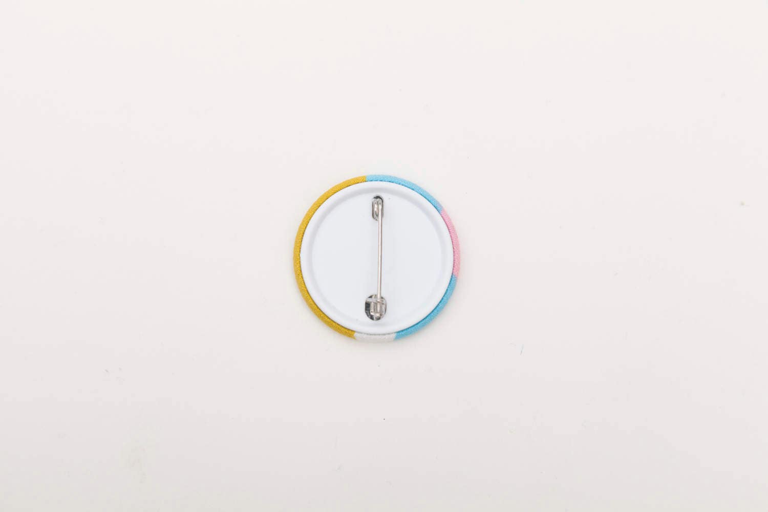 Blue Flower - A Badge / Pinback Button Made From Vintage Fabric, 38mm ...