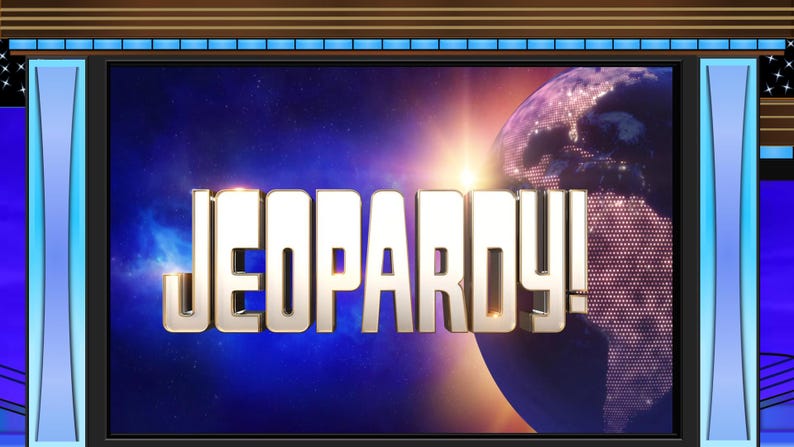 Jeopardy Customizable Powerpoint Game Template - Single Round Game With ...
