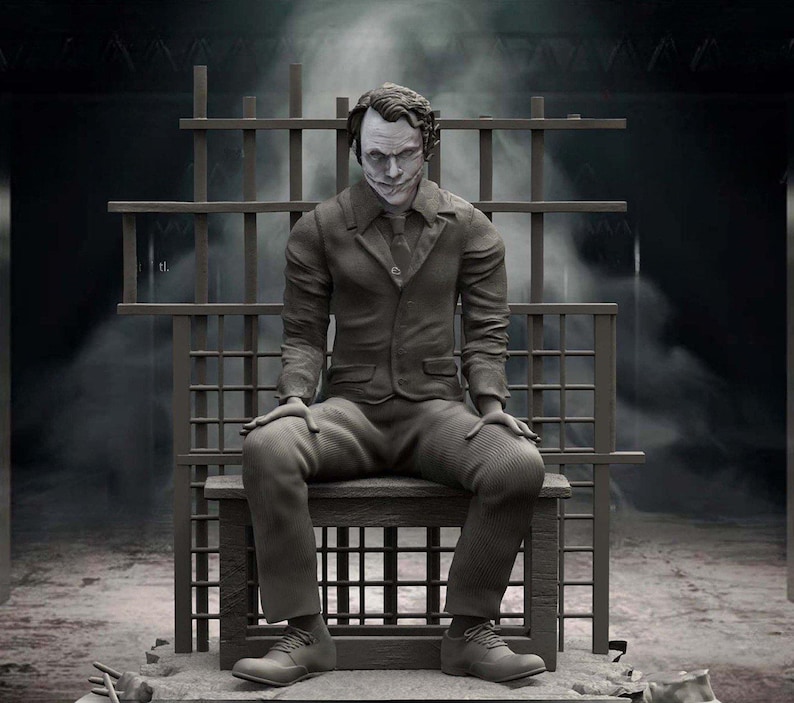 Joker – Dark Jail Cell Sculpture for 3D Printing Collectible STL Model ...
