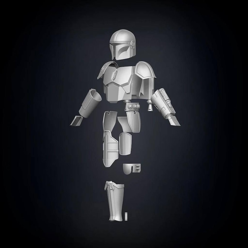 Mando 3d Print Armor Stl - Etsy