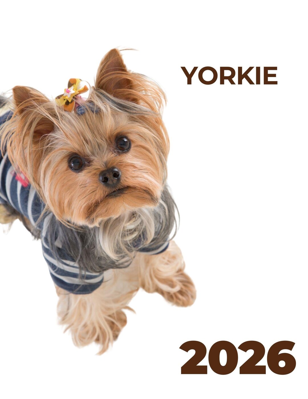 Printable “yorkie 2026” Calendar – Stylish Organization With Canine ...