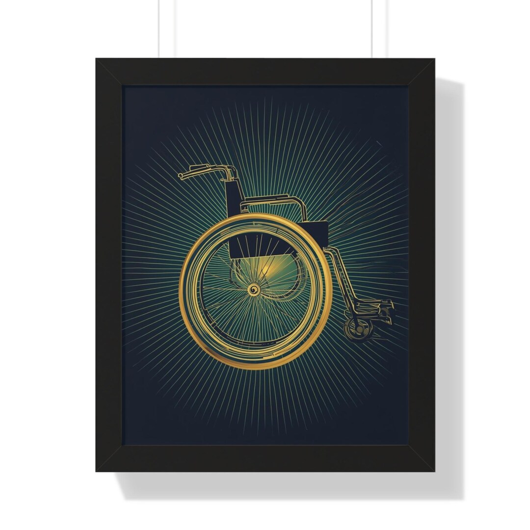 Inspirational Wheelchair Art Print: Modern Disability Awareness Decor ...