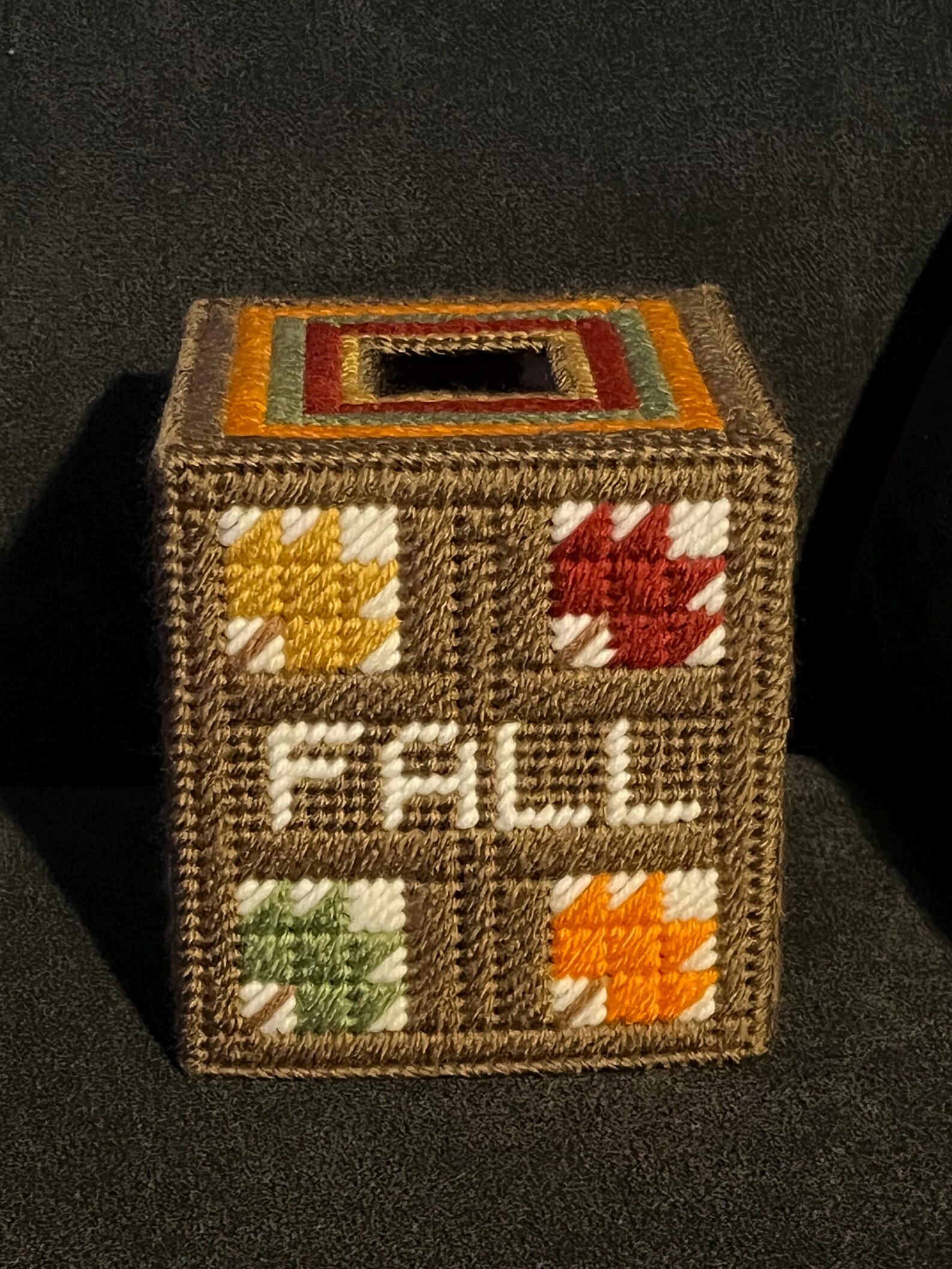 Fall Themed Tissue Box Cover - Etsy