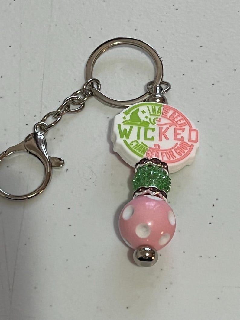 Wicked Inspired Beaded Keychains - Etsy