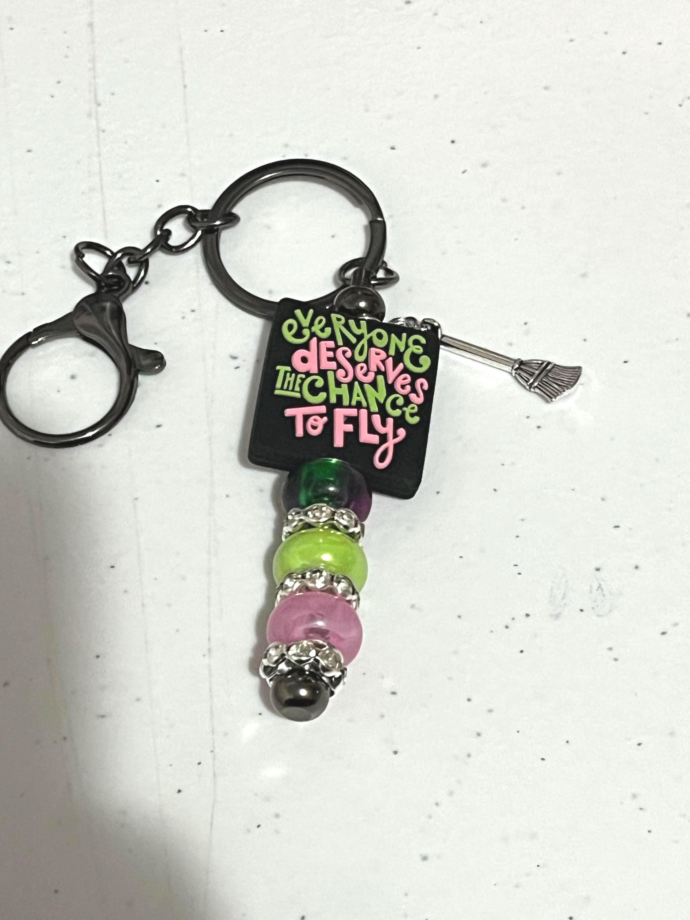 Wicked Inspired Beaded Keychains - Etsy