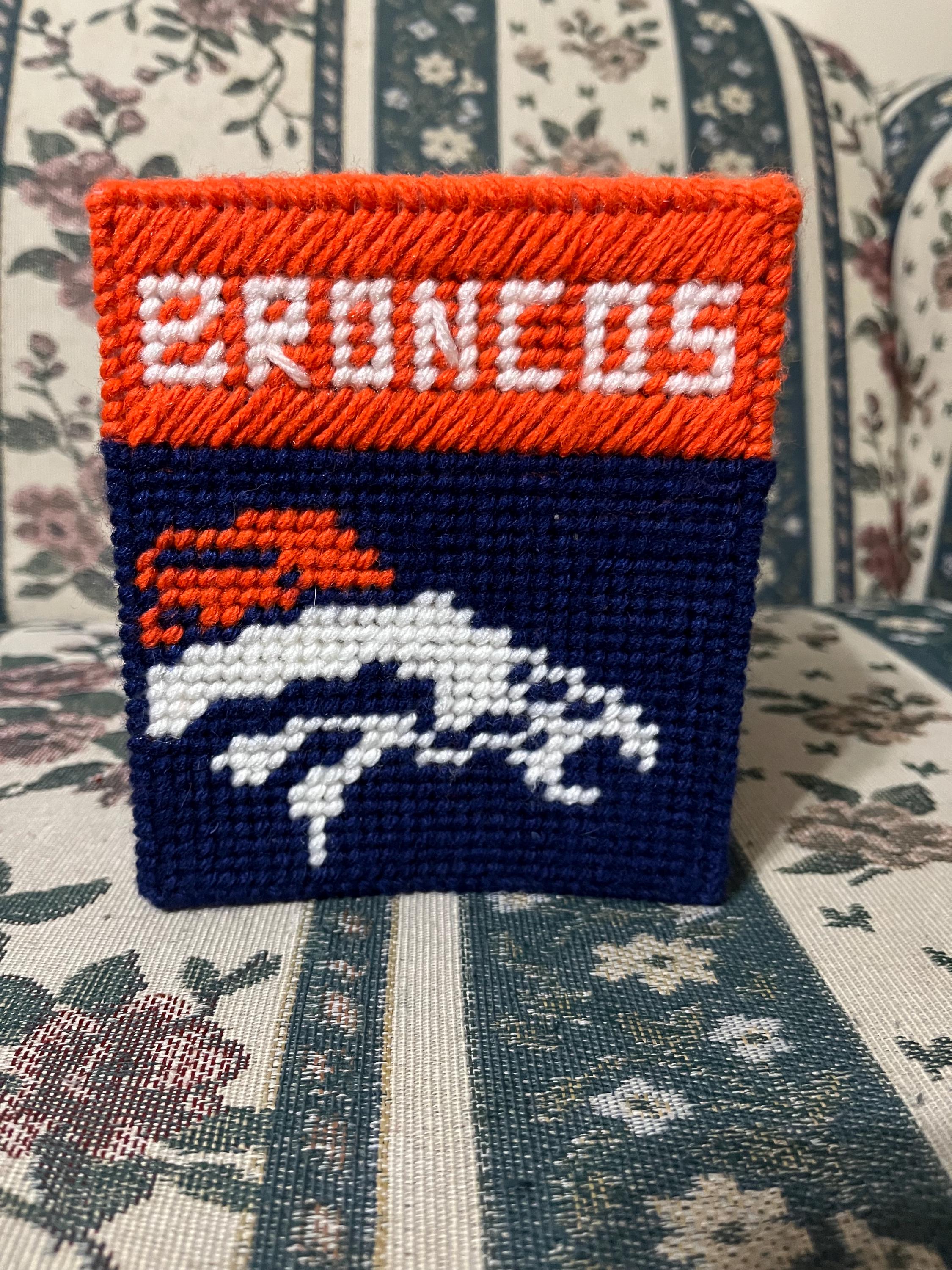 Denver Broncos Tissue Box Cover - Etsy