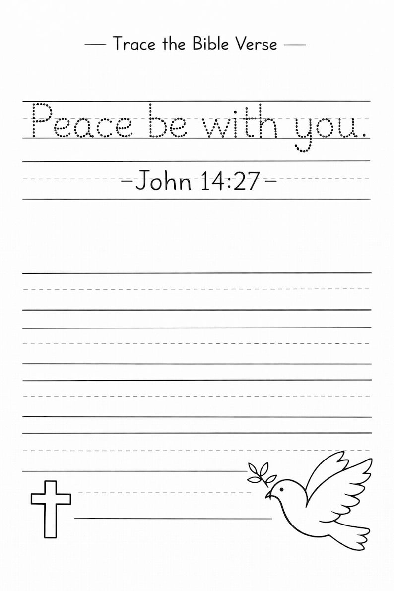 Printable Bible Verse Handwriting Practice | Christian Homeschool (PDF ...