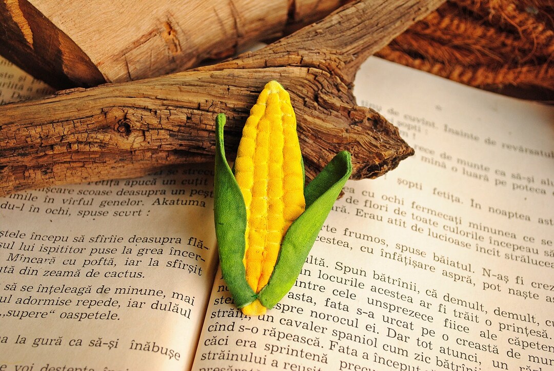 Soft Sculpture Veggie Corn, Foodie Gourmet, Textile Hand Sewn Sculpture ...
