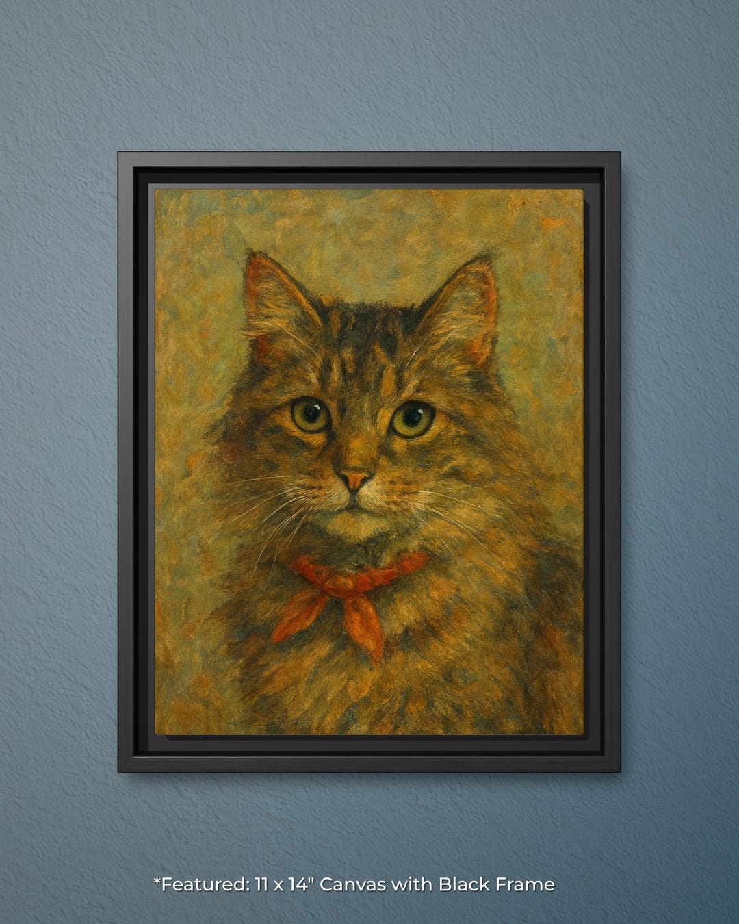 Domestic Longhair Cat Pet Portrait Canvas Artwork - Edgar Degas ...