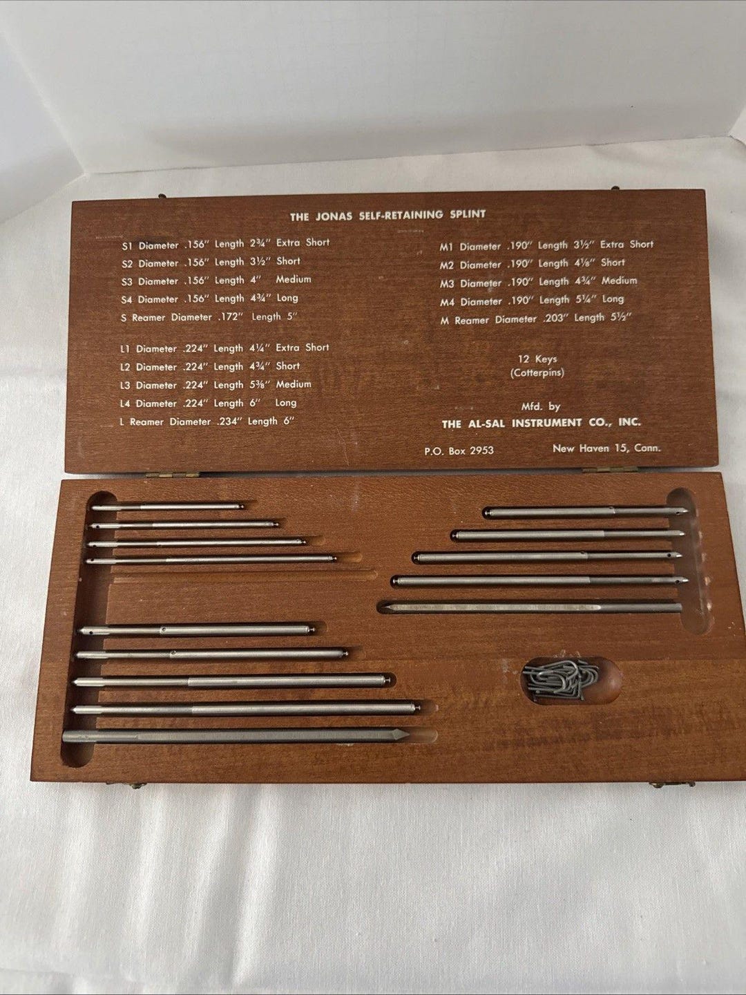 Jonas Self Retaining Splint Set Small Animal RARE Collect Wood Case ...