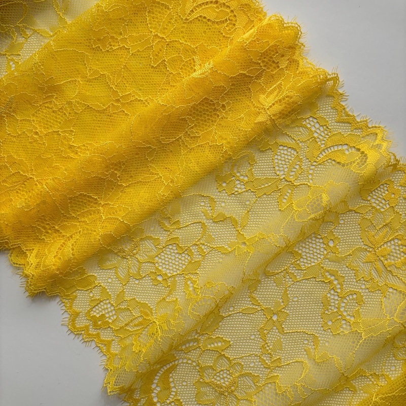 Yellow Lace Fabric - Etsy