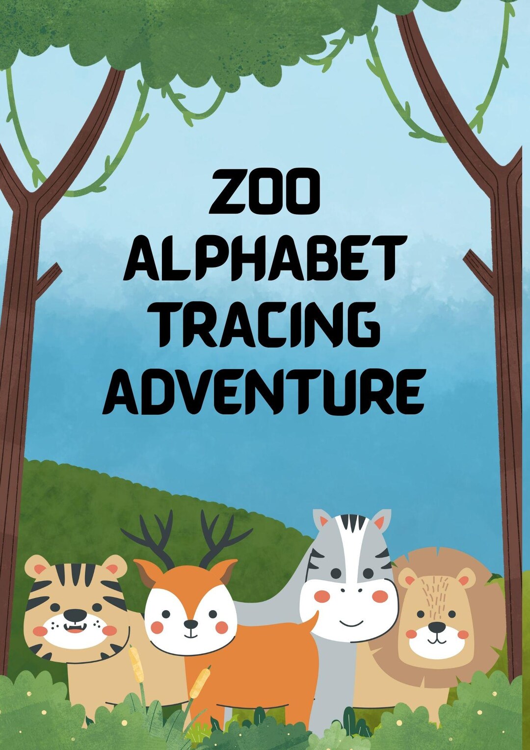 Printable ABC Animal Letters| Zoo Alphabets Tracing Worksheets - Etsy