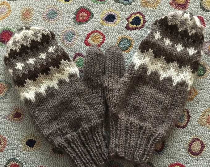 Warm Fair Isle Crochet Bernie Mittens, Bernie Sanders Mittens, Bernie ...