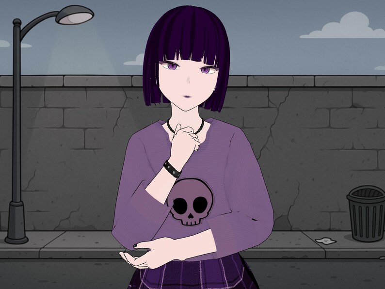 VTUBER Female 3d Model Ready to Use for Streaming With Many Facial ...