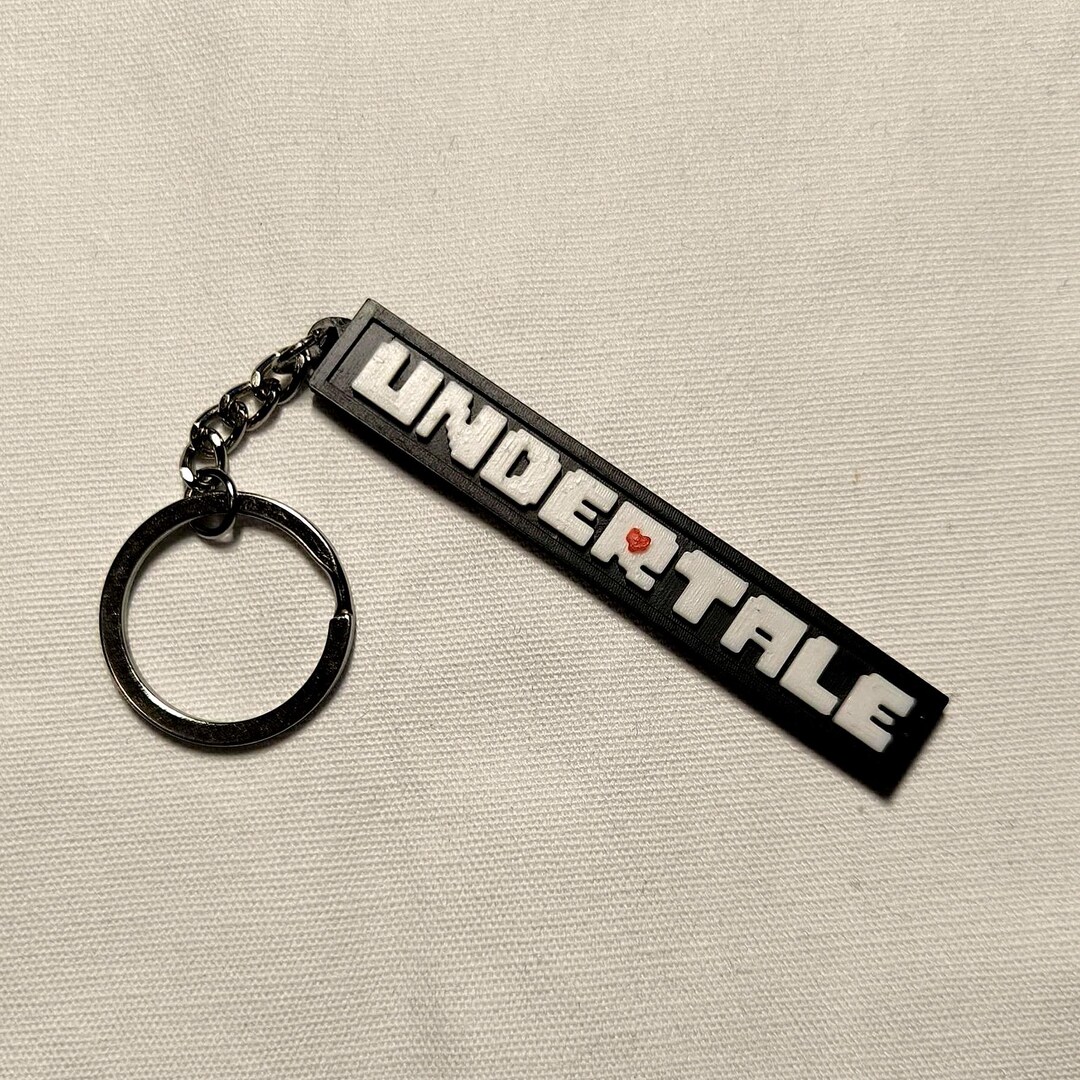 Undertale 3D Keychain – Undertale Logo – Gaming Phone Charm – Fan Game ...