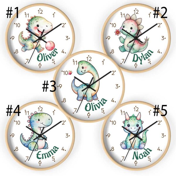 Dinosaur Wall Clock - Etsy