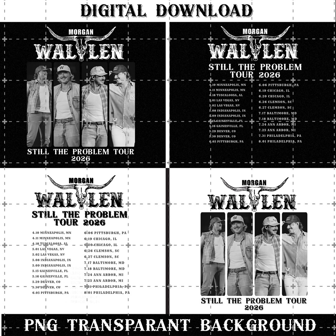 Morgan Wallen Still the Problem Tour 2026 PNG (digital File) - Etsy