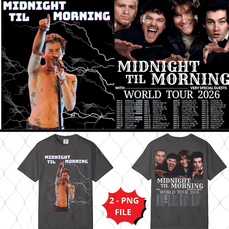 Midnight Til Morning PNG World Tour 2026 (digital Download) - Etsy