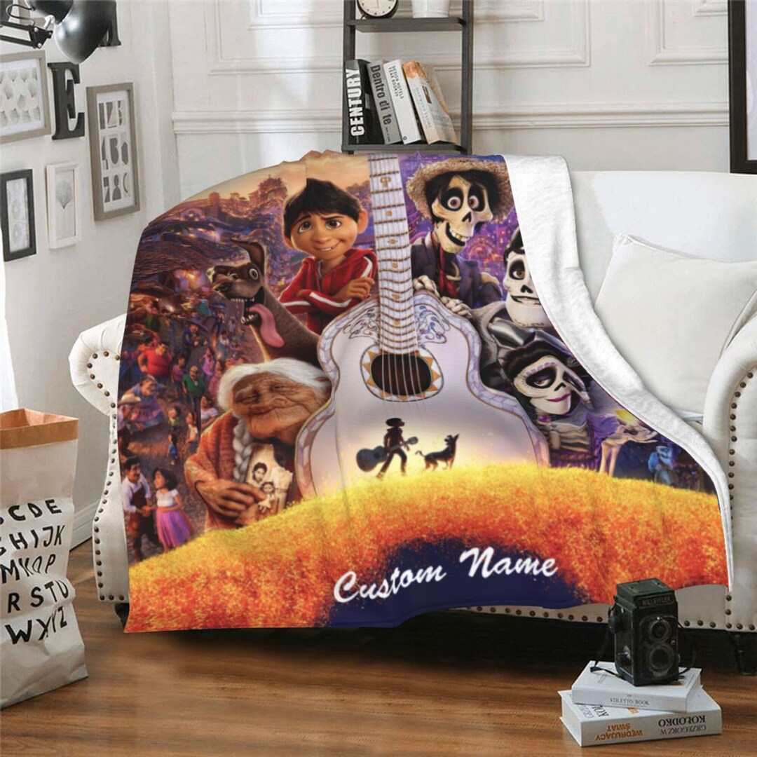 Personalized Coco Blanket | Custom Theme Flannel Blanket | Cute Blanket ...