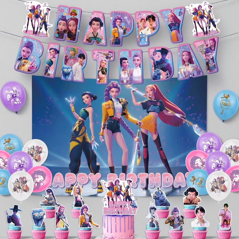 Kpop Demon Hunter Birthday Decorations - Etsy