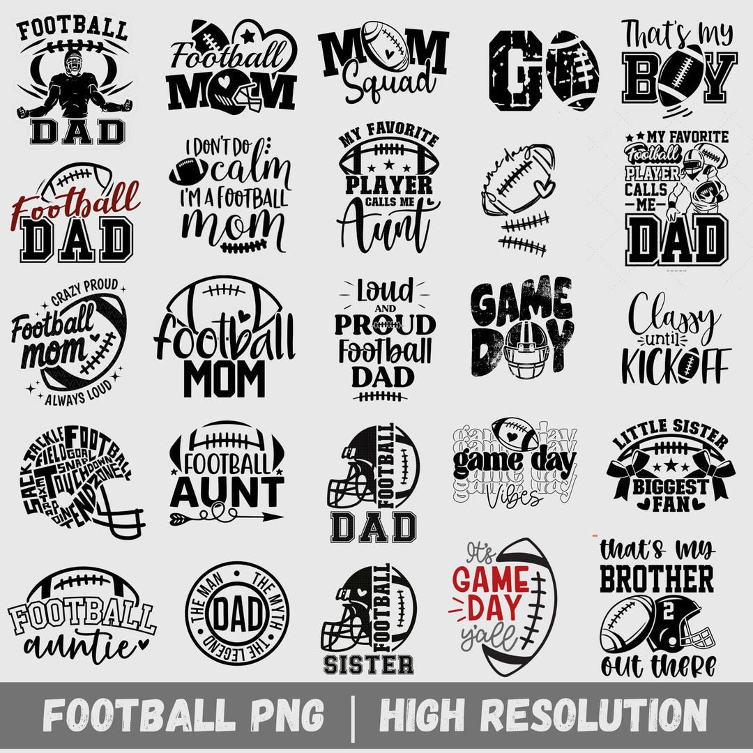 Football Player SVG Bundle, Mom, Team, Christmas (digital Download) - Etsy