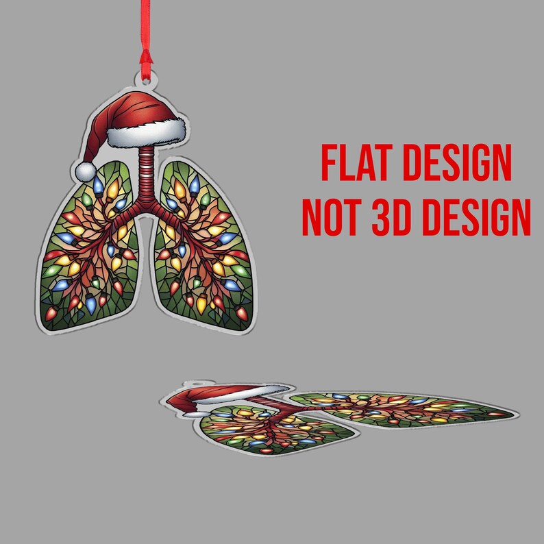 Lungs Christmas Ornament: Medical Anatomy Holiday Decoration - Etsy