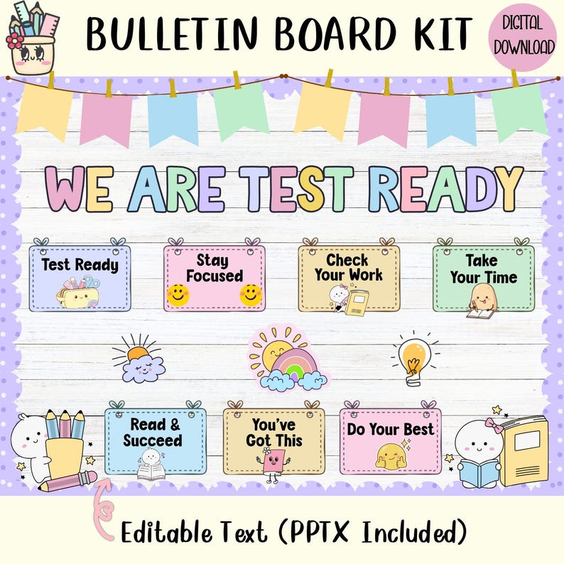 Test Prep Bulletin Board Kit, motivierendes Klassenzimmer Dekor ...