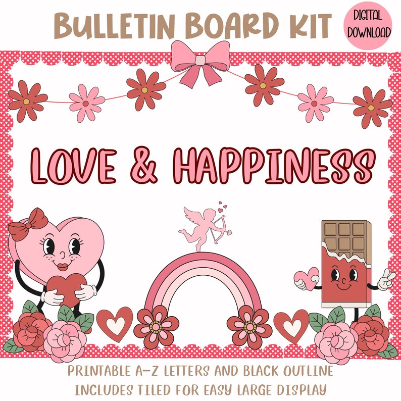 Sweet Valentine Classroom Decor Printable | Valentine Bulletin Board ...