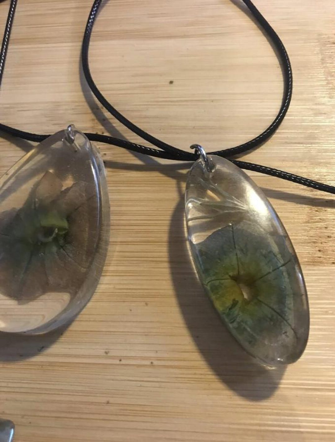Gothic Resin Bleeding Flower Charmed Necklace - Etsy
