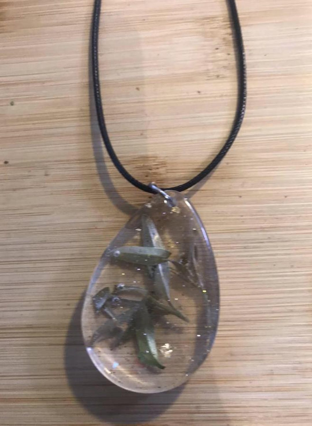 Gothic Resin Bleeding Flower Charmed Necklace - Etsy