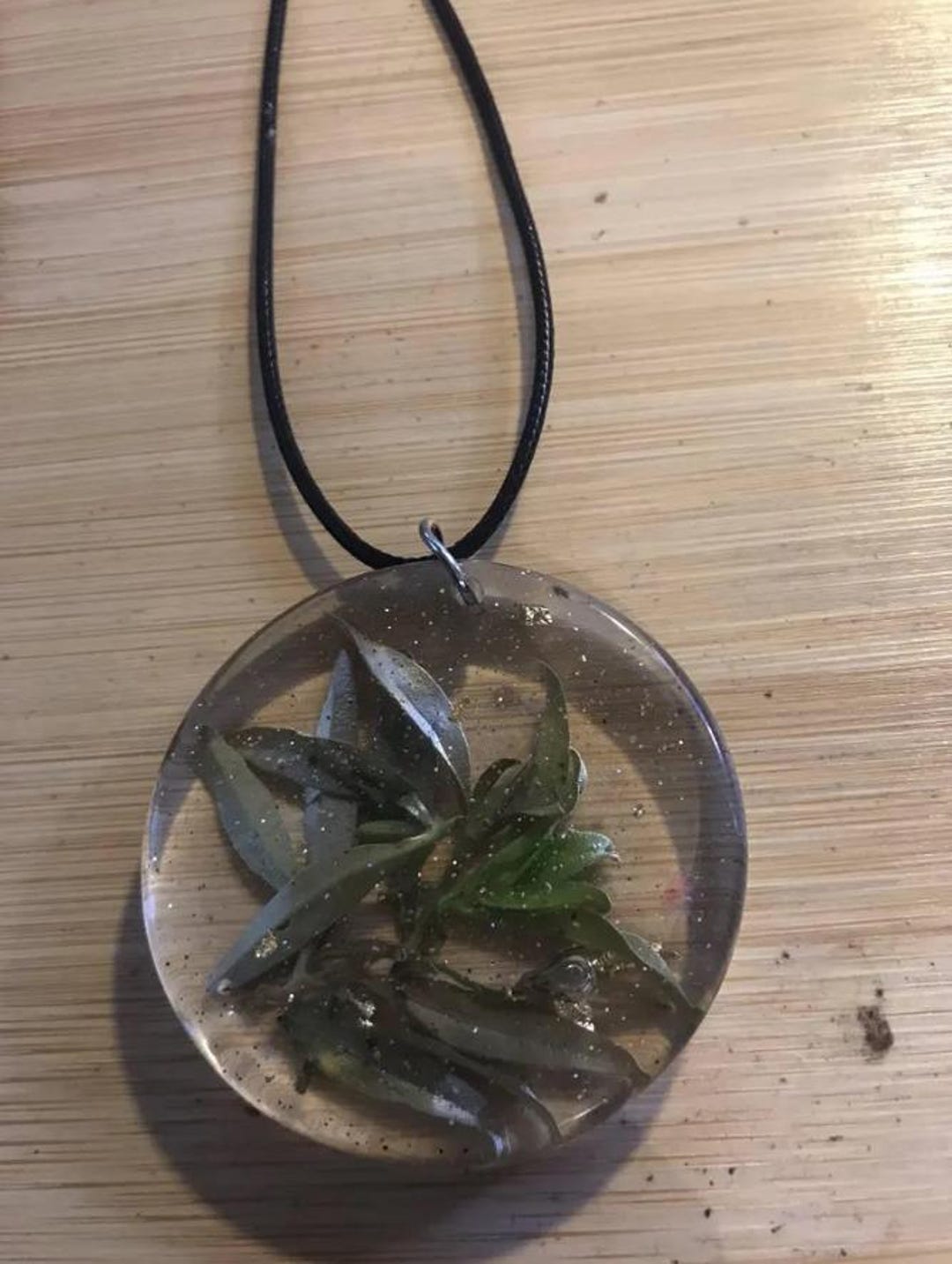 Gothic Resin Bleeding Flower Charmed Necklace - Etsy