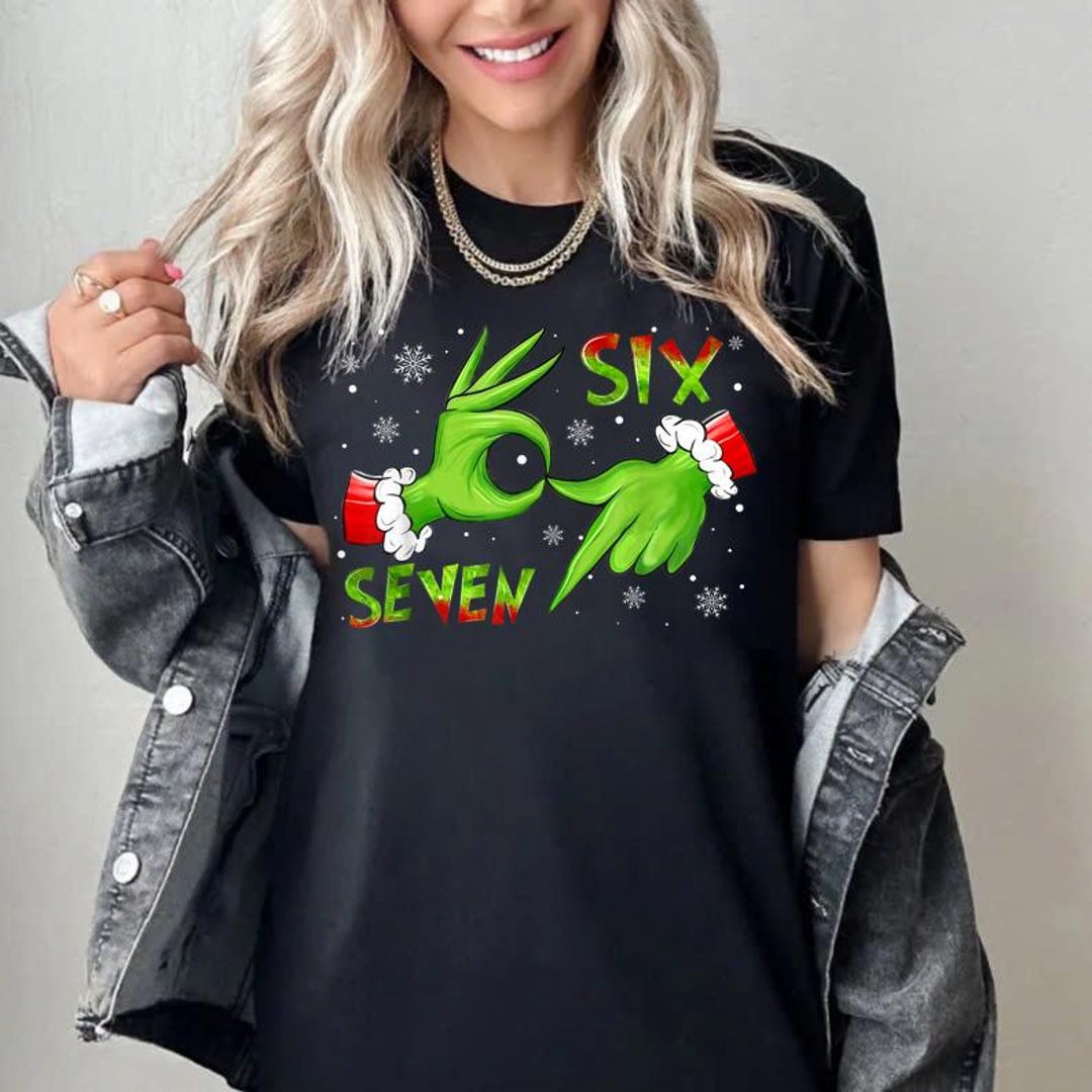 6 7 Six Seven Hand Gen Z Alpha Meme Slang Xmas Christmas PNG - Etsy