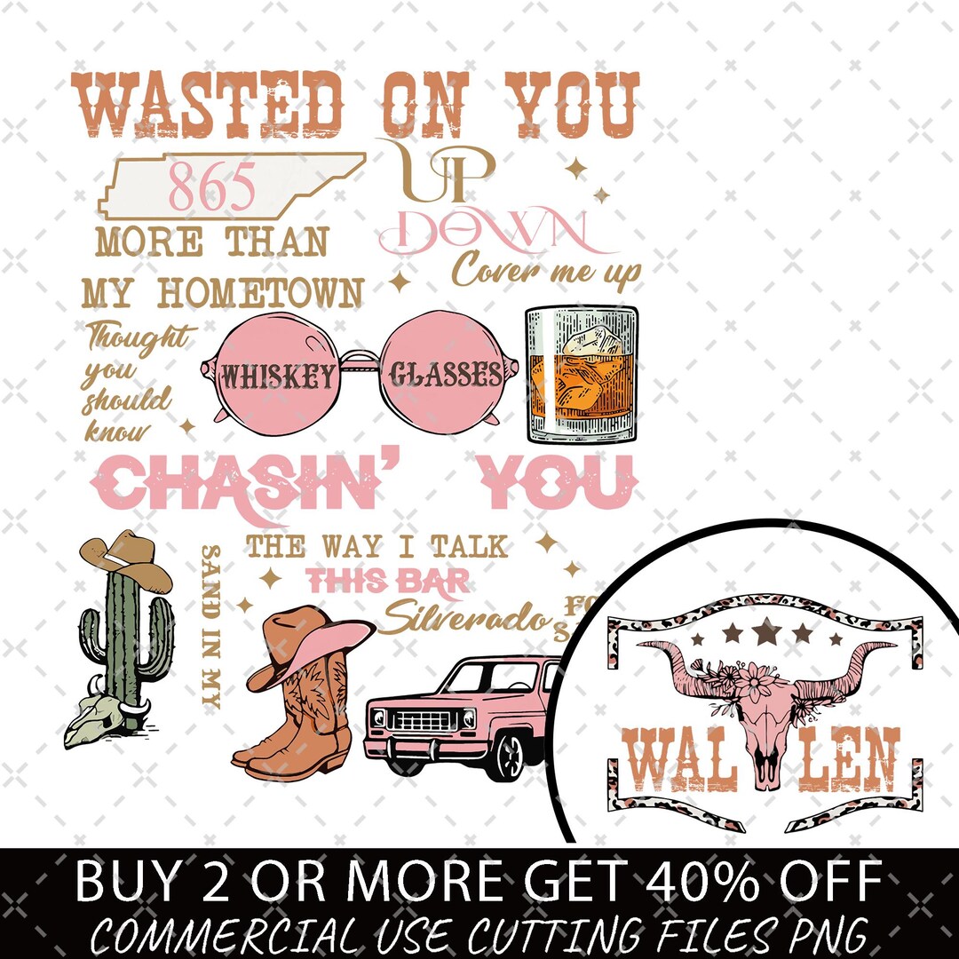 Wallen Western Png, Retro Wallen Western Png, Vintage Wallen Cowboy ...