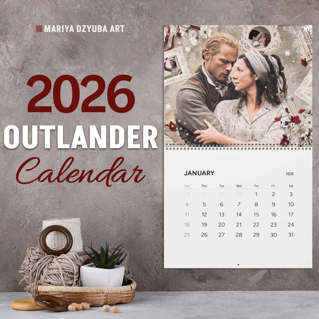 Outlander Inspired 2026 Wall Calendar, Claire and Jamie - Etsy
