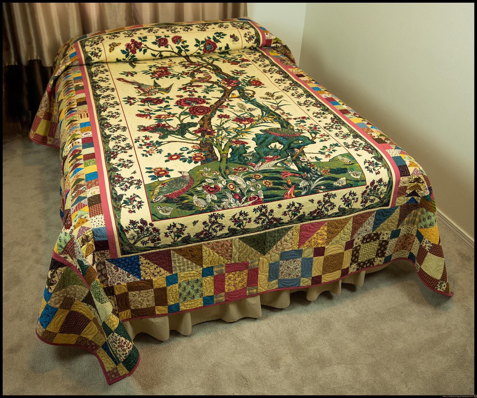 Palampore King/california King Size Quilt - Etsy