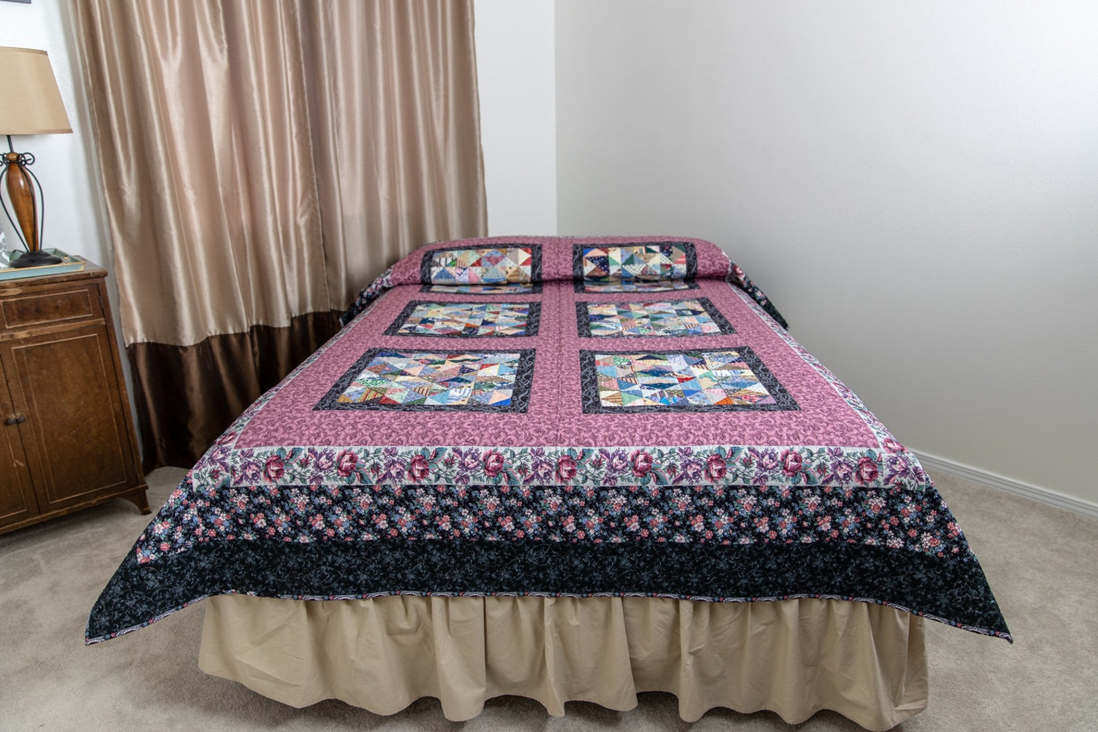 Victorian Flying Geese Queen Size Quilt - Etsy