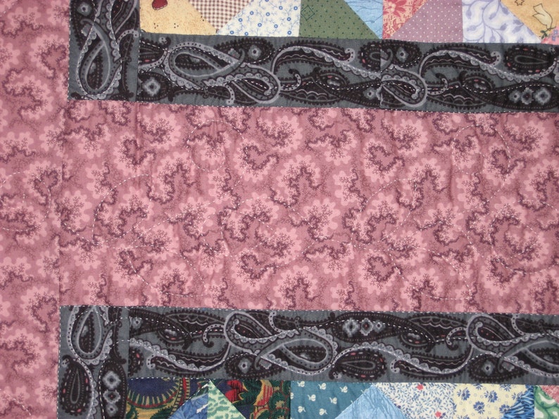 Victorian Flying Geese Queen Size Quilt - Etsy