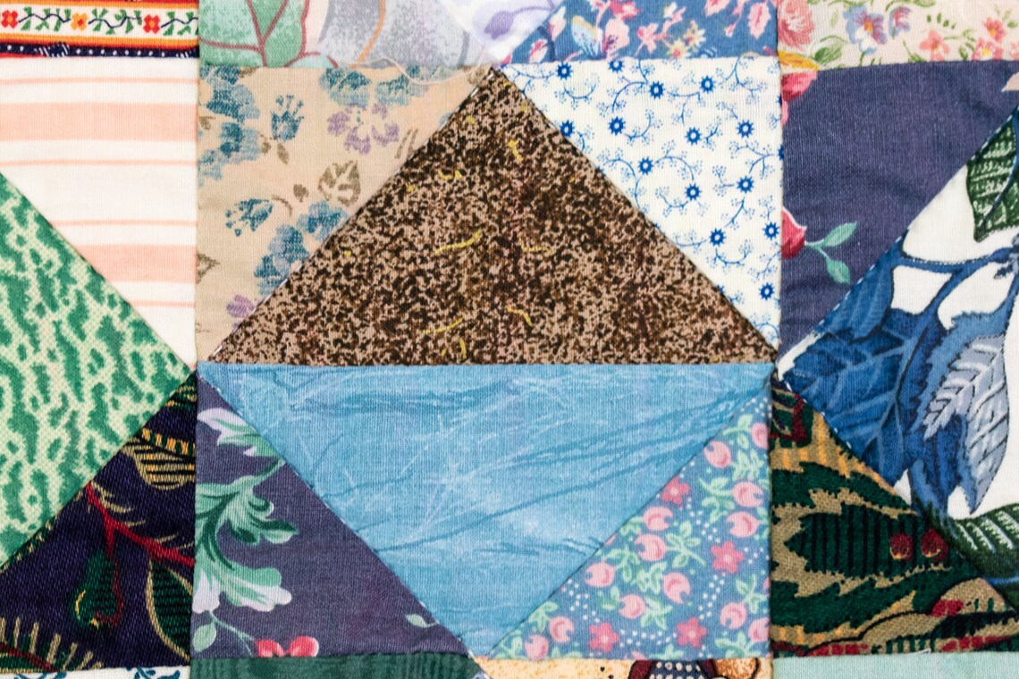 Victorian Flying Geese Queen Size Quilt - Etsy