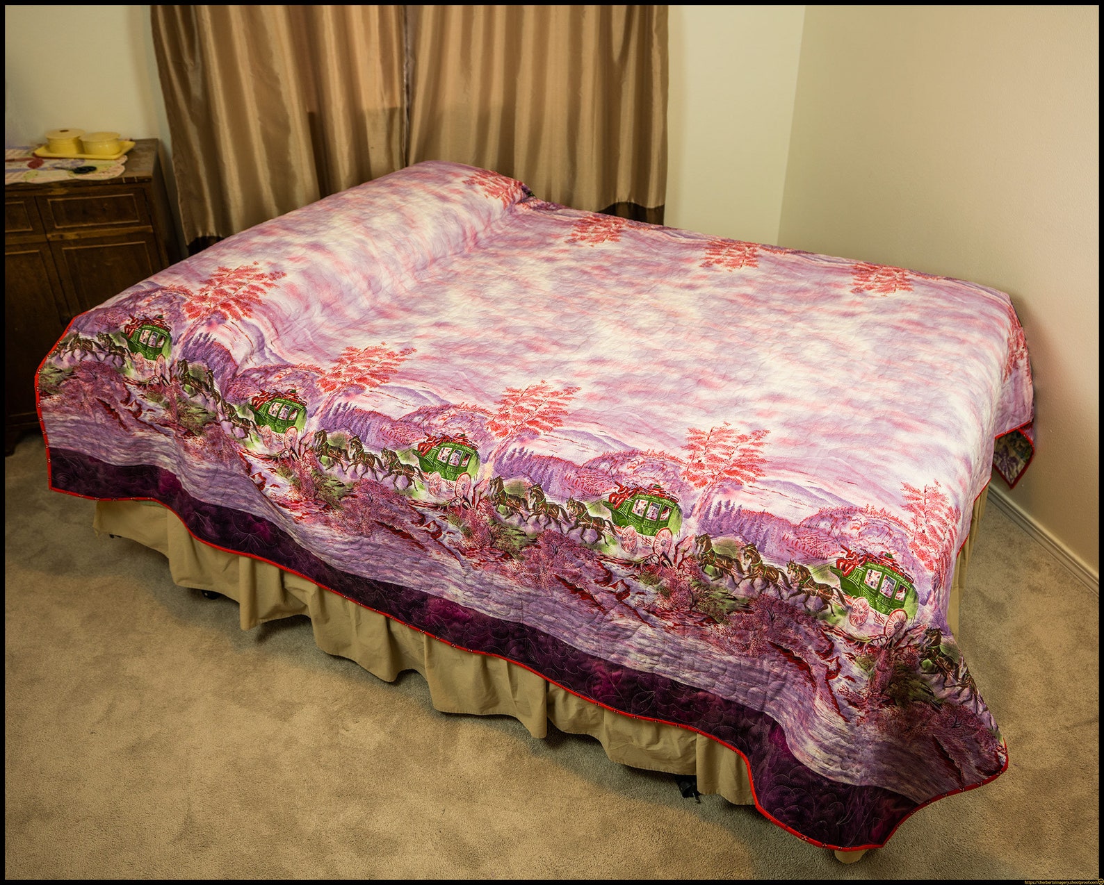 Vintage Tempo King/california King Size Quilt - Etsy