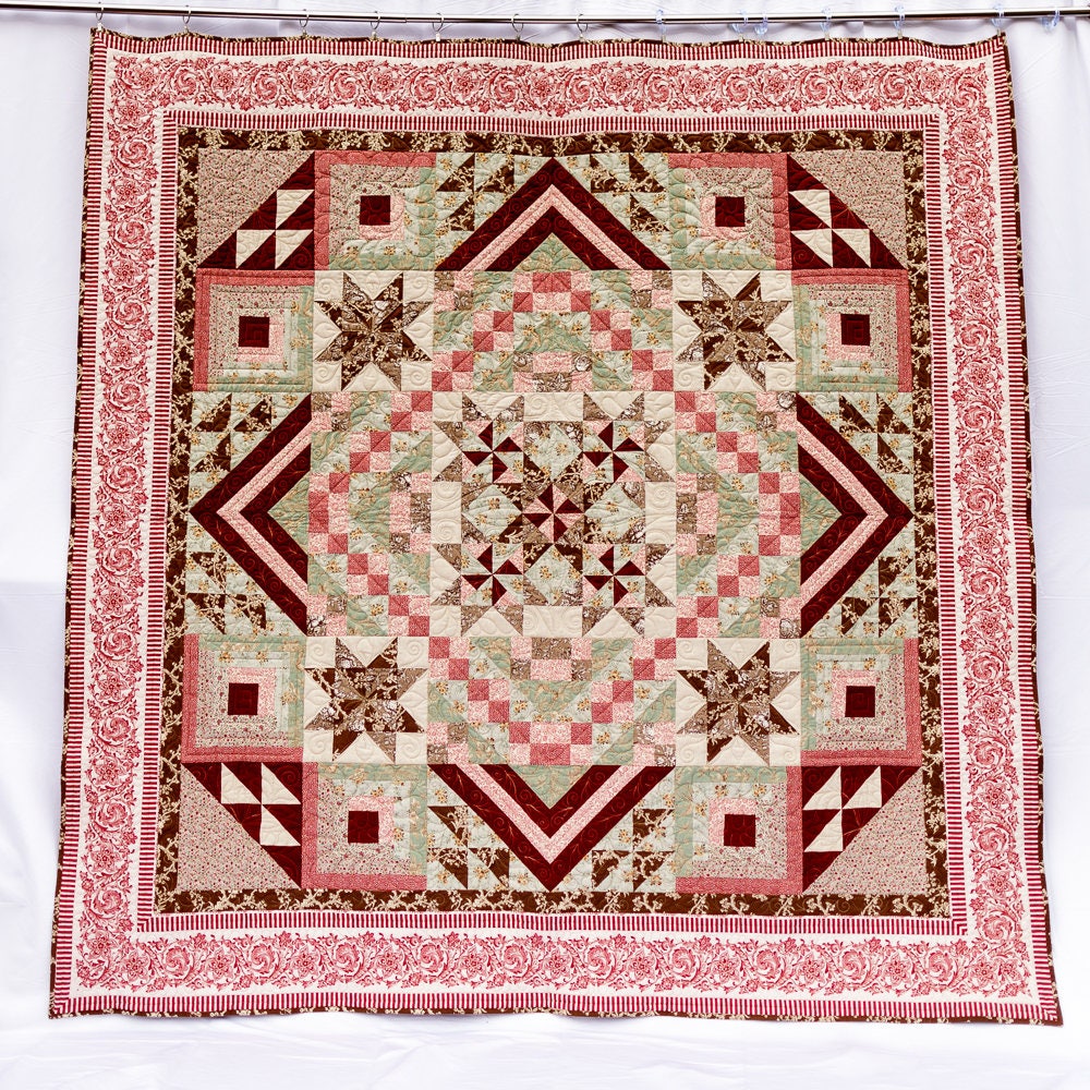 Cottage Romance Queen Size Quilt With Matching Pillowcases - Etsy