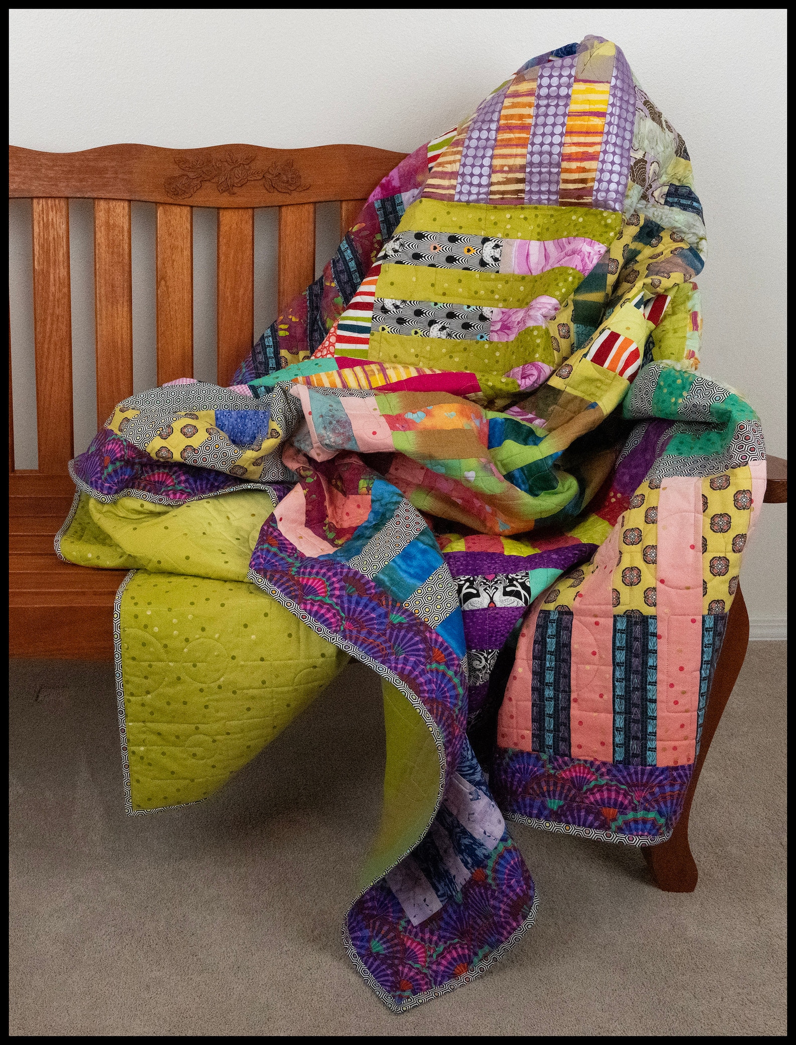 Chicken Scratch Queen Size Quilt - Etsy