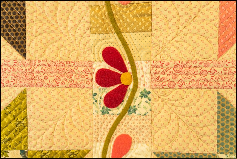 Vine Flowers Under Sequoia Stars California King Size Quilt - Etsy