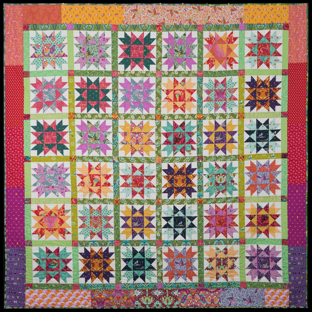 Fiesta King/california King Size Quilt - Etsy